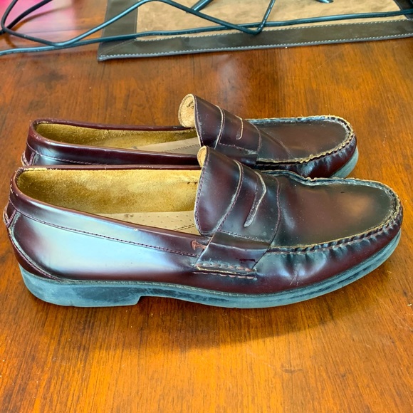 Nunn Bush | Shoes | Nunn Bush 1w Burgundy Moc Toe Penny Loafer Never ...